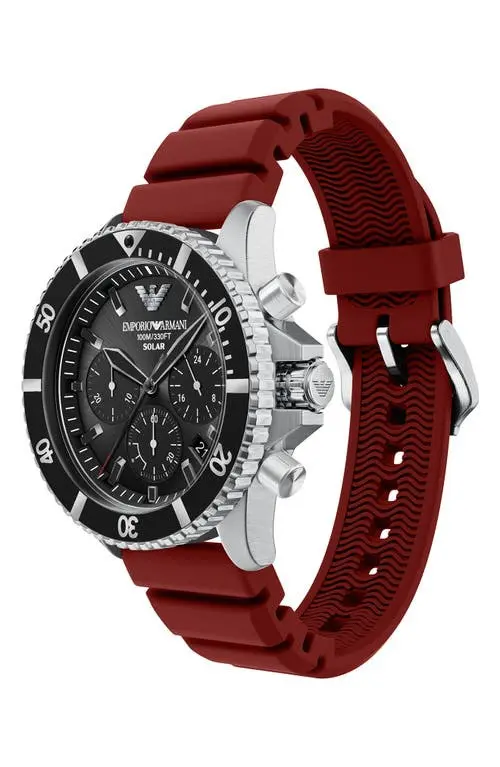 Emporio Armani World Explorer Solar Chronograph Bracelet Watch Set