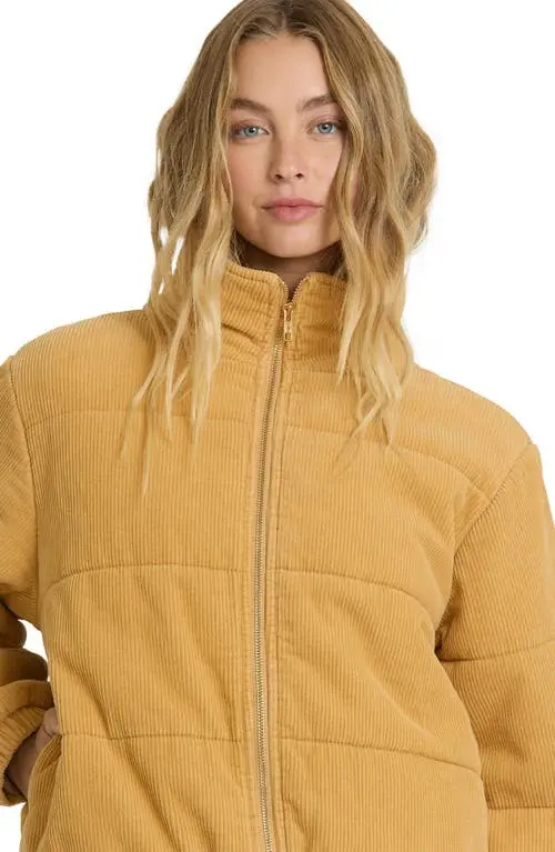 BILLABONG Winter Waves Corduroy Puffer Jacket