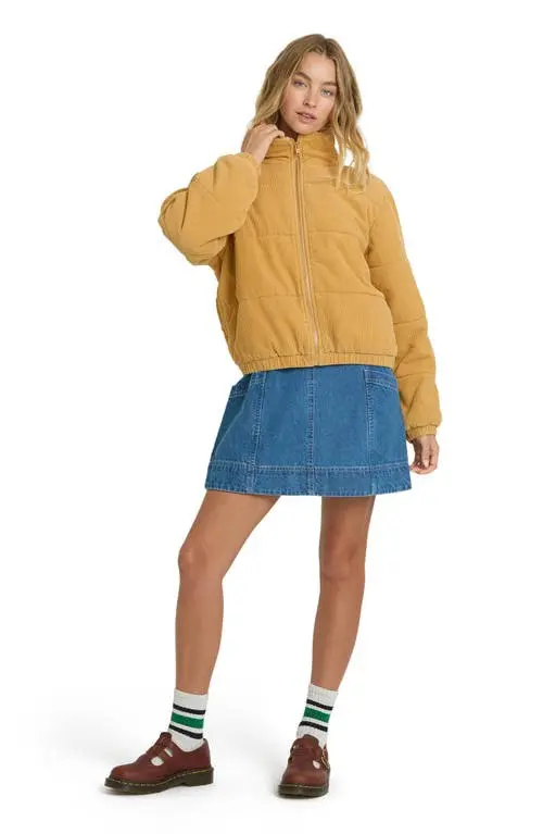 BILLABONG Winter Waves Corduroy Puffer Jacket