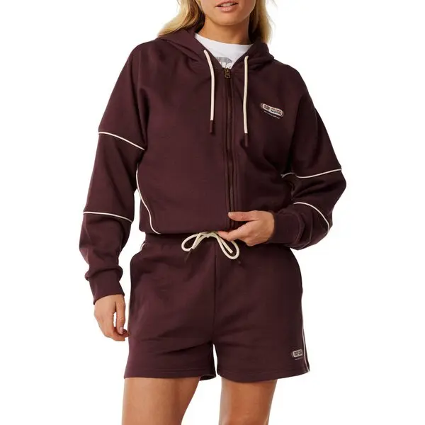 Rip Curl Since 1969 Dropped Shoulder Full Zip Hoodie