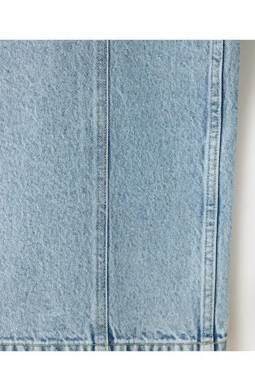 Mango Front Seam Wide Leg Jeans