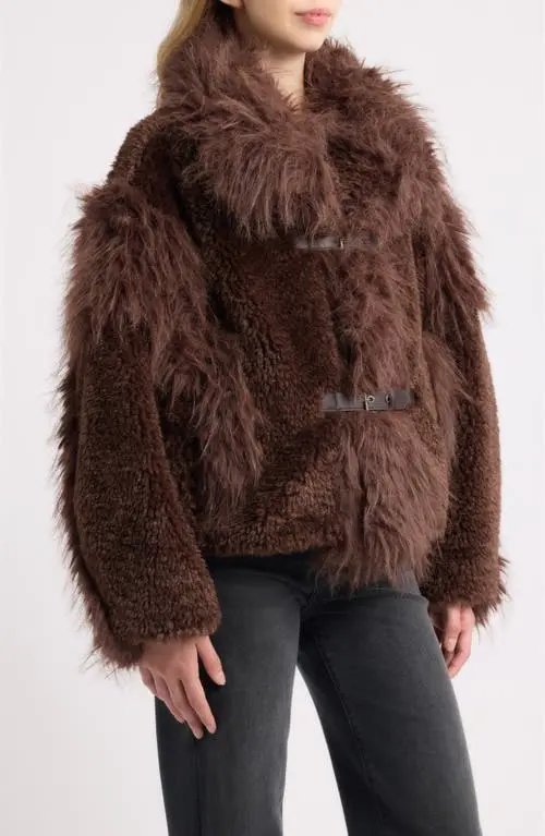 UGG Xyla Faux Fur Jacket - Burnt Cedar