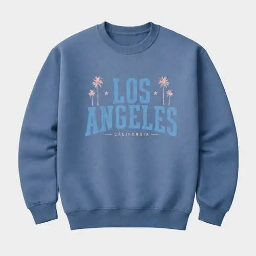 SIMPLY SAGE MARKET Los Angeles California Sweatshirt - Slate