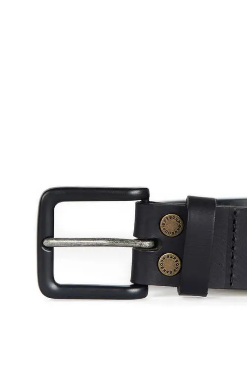 Barbour Double Rivet Leather Belt