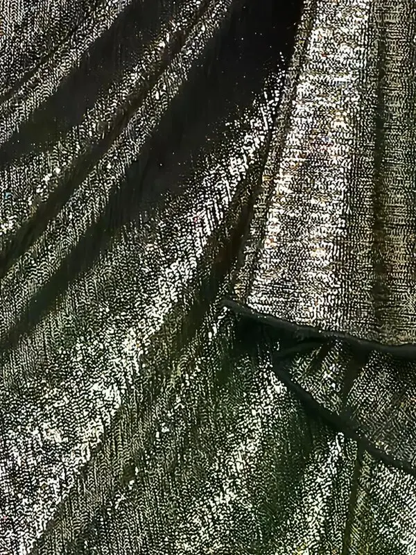 Tadashi Shoji Ruffled Metallic-effect Dress
