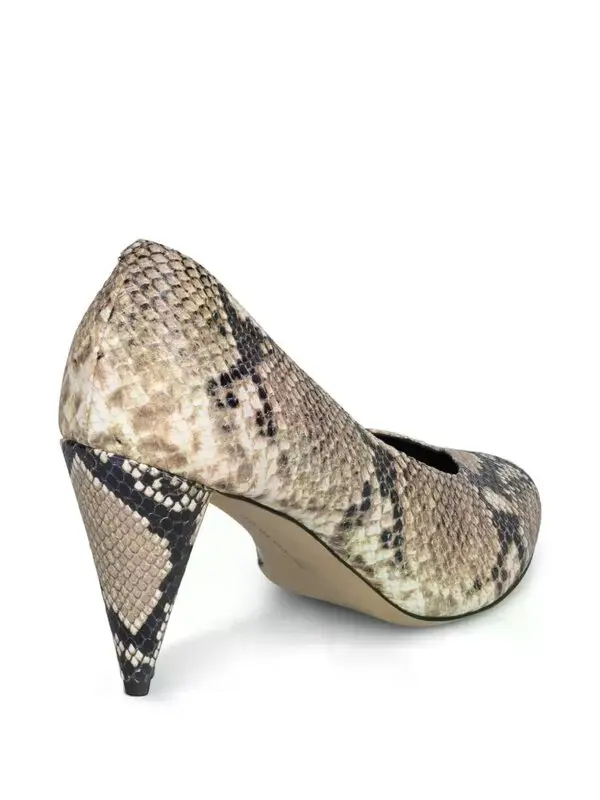 Victoria Beckham Maverick Snake-print Leather Pumps