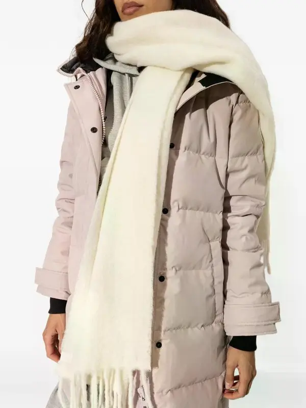 Canada Goose Logo-patch Fringed Scarf
