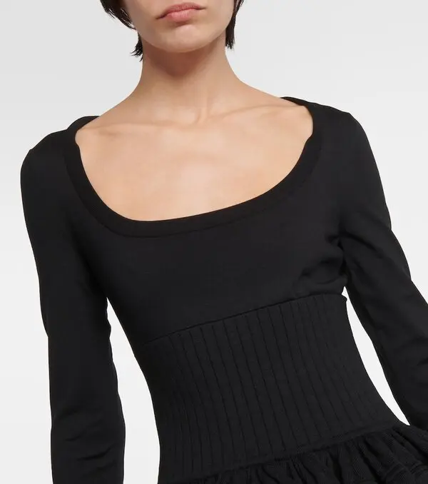 Alaïa Crinoline Wool-blend Minidress
