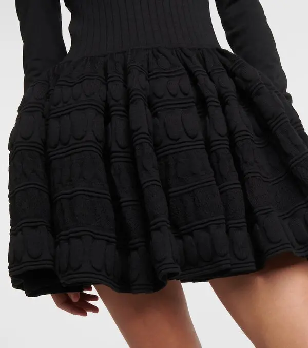 Alaïa Crinoline Wool-blend Minidress