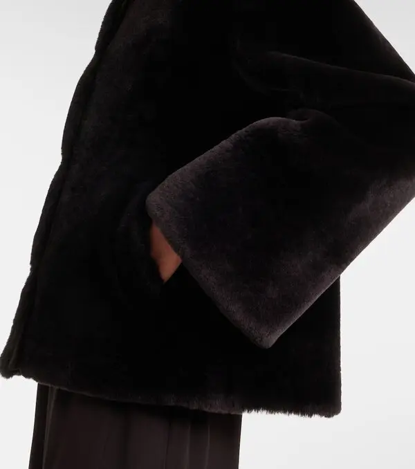 Agnona Hooded Shearling Jacket