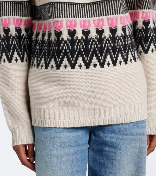 Chloé Jacquard Wool And Cashmere Sweater