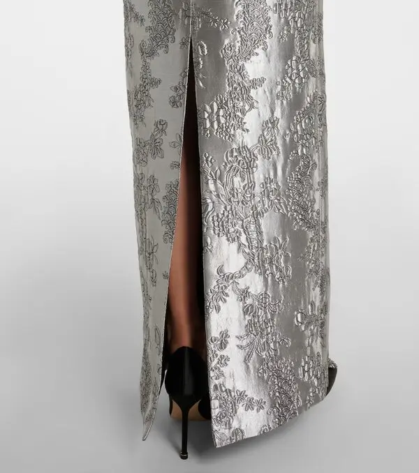 EMILIA WICKSTEAD Regina Floral Cloqué Gown