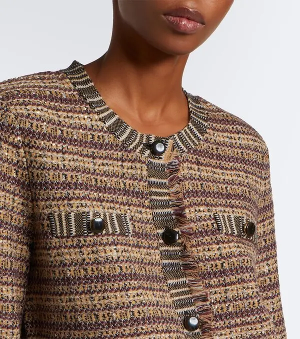 Veronica Beard Sariyah Cropped Tweed Jacket