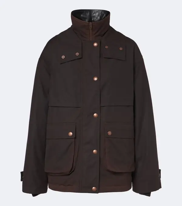 Acne Studios Oversized Cotton Canvas Down Jacket