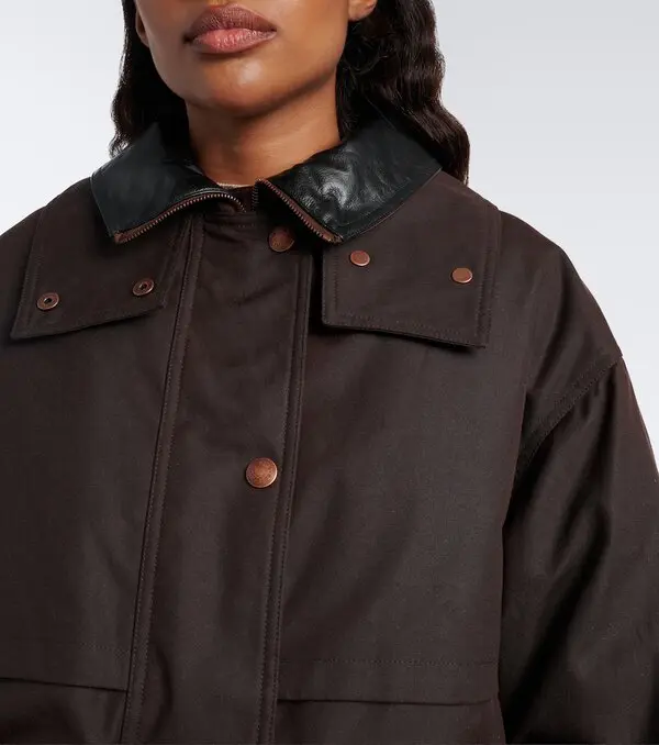 Acne Studios Oversized Cotton Canvas Down Jacket