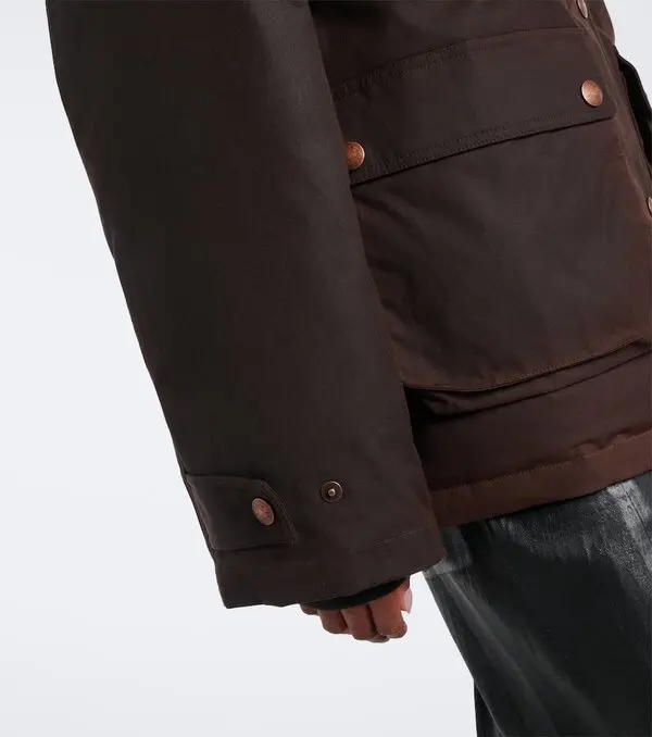 Acne Studios Oversized Cotton Canvas Down Jacket