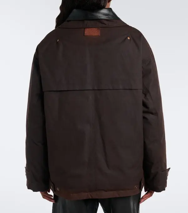 Acne Studios Oversized Cotton Canvas Down Jacket