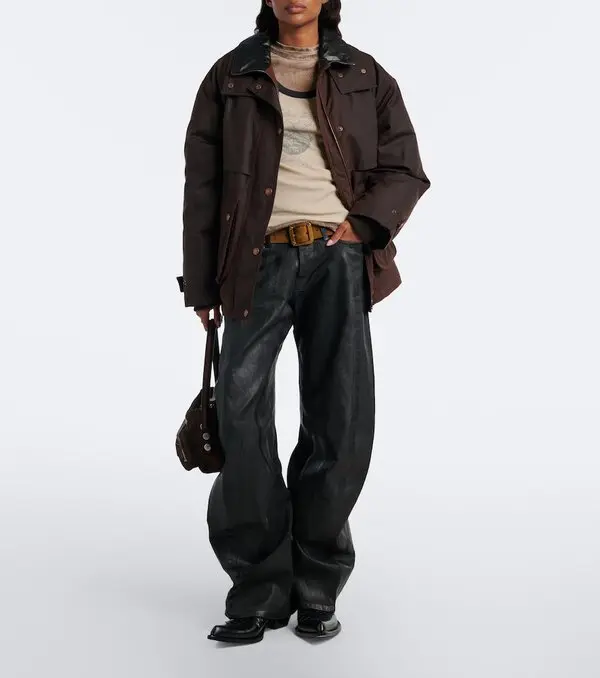 Acne Studios Oversized Cotton Canvas Down Jacket