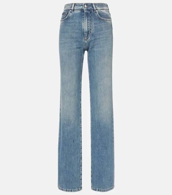 Dolce & Gabbana High-rise Wide-leg Jeans - Blue