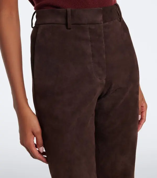 JOSEPH Coleman Suede Slim Pants
