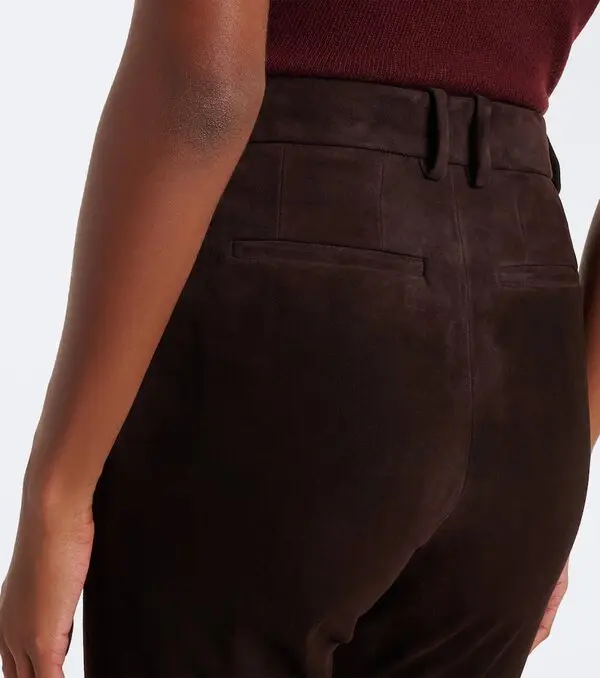 JOSEPH Coleman Suede Slim Pants