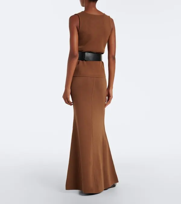 Max Mara Wool And Cashmere Maxi Skirt