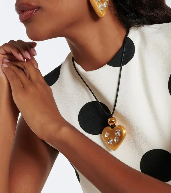Jacquemus Coeur Embellished Pendant Necklace