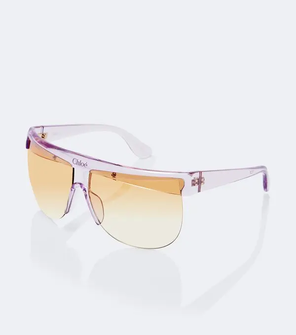 Chloé Logo Shield Sunglasses