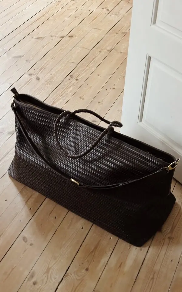 BEMBIEN Le Traveler Large Handwoven Leather Travel Bag