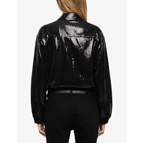 Zadig&Voltaire Tyrica Sequin-embellished Woven Shirt