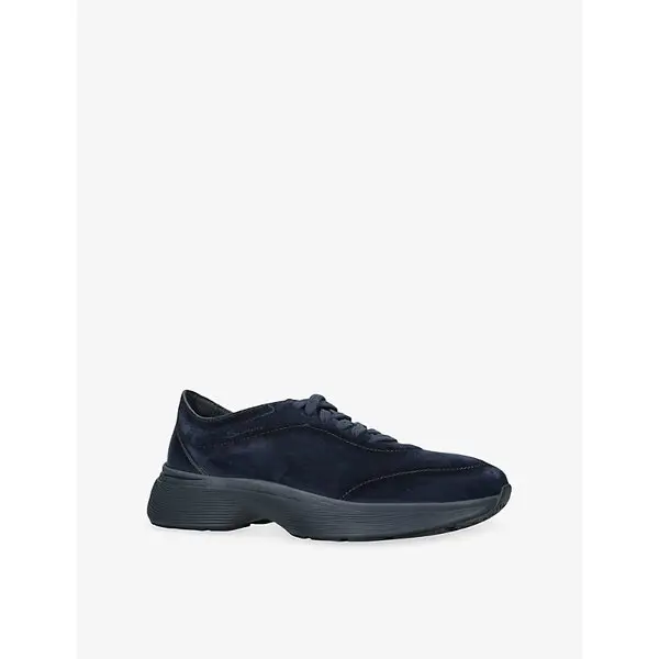 Santoni Bounce Tonal Suede Trainers