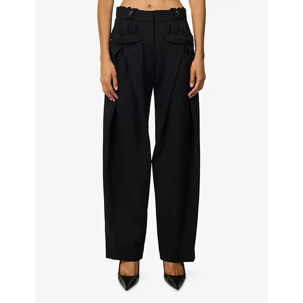 Rabanne Pantalon Straight-leg Wool Trousers