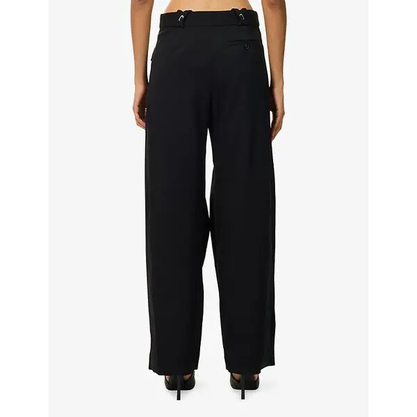 Rabanne Pantalon Straight-leg Wool Trousers