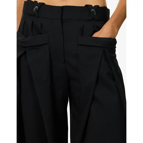 Rabanne Pantalon Straight-leg Wool Trousers