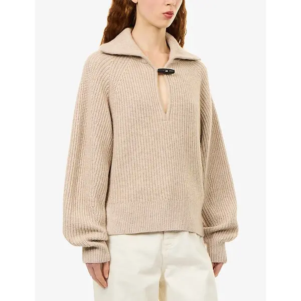 Isabel Marant Étoile Miranda Toggle Wool And Cashmere Jumper - Beige