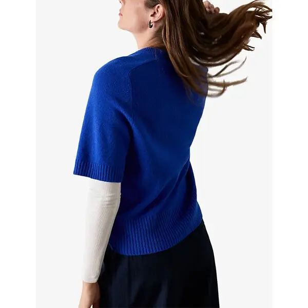 Whistles Regular-fit Wool Knit T-shirt