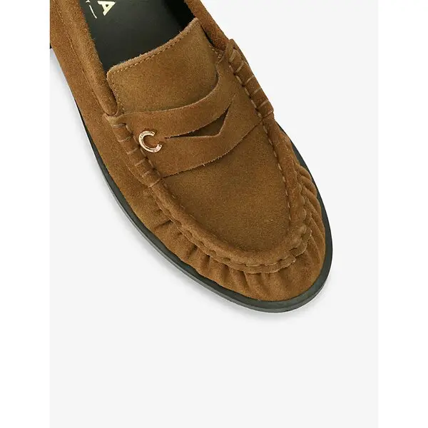 Carvela Arezzo Suede Heeled Loafers