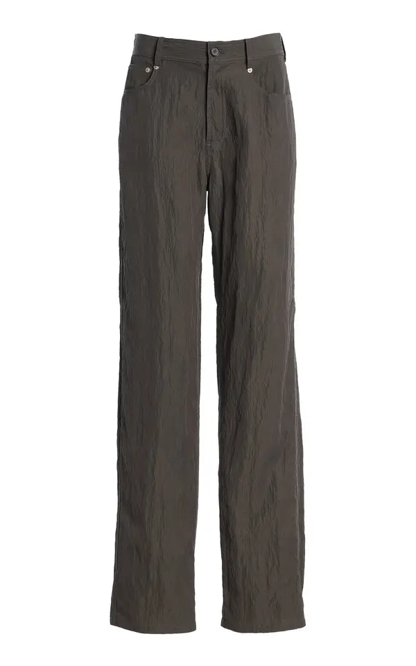 Brandon Maxwell The Reade Relaxed Seersucker Pants - Olive