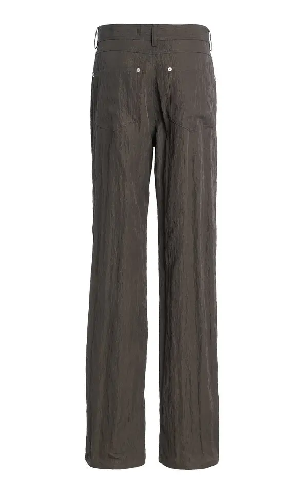 Brandon Maxwell The Reade Relaxed Seersucker Pants - Olive