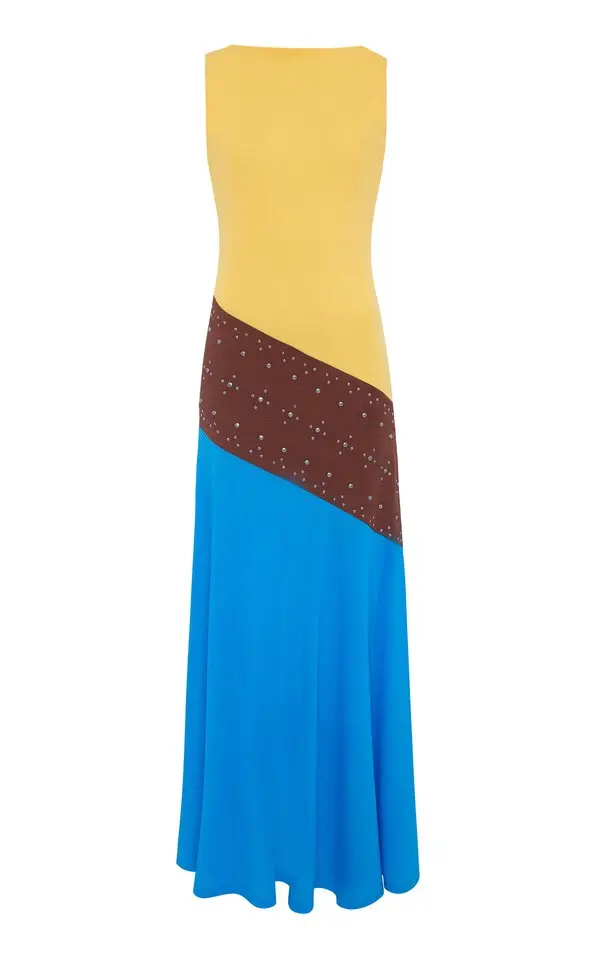 SIEDRES Fens Color-block Midi Dress
