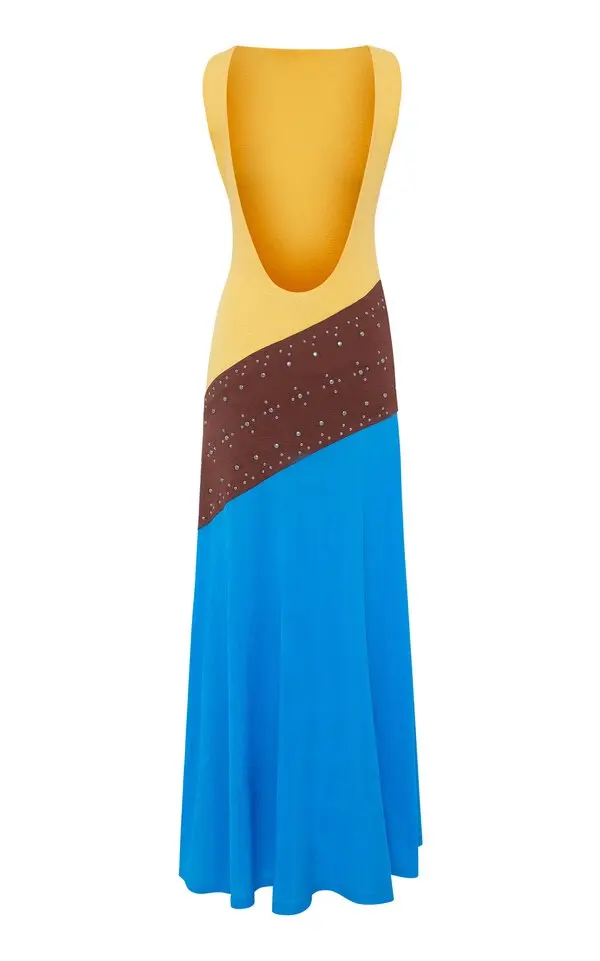 SIEDRES Fens Color-block Midi Dress