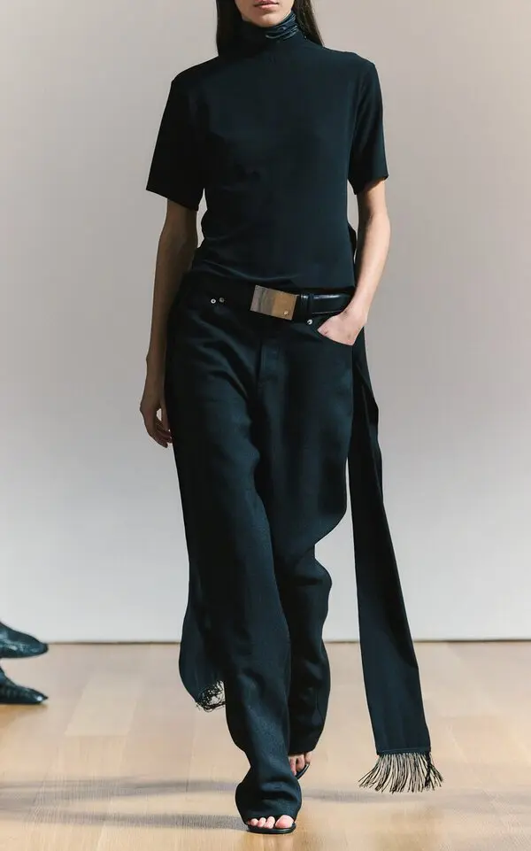 Brandon Maxwell The Reade Relaxed Wool-silk Pants