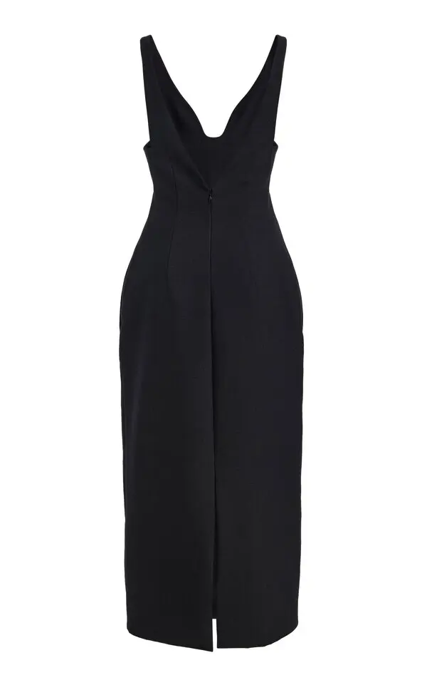 Brandon Maxwell The Roxie Wool-silk Sheath Dress