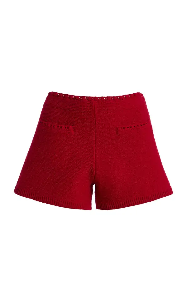 Posse Harlan Knit Mni Shorts - Red