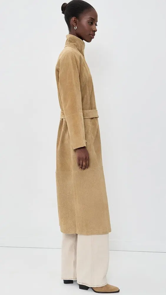 Rag & Bone Marlene Suede Trench Coat