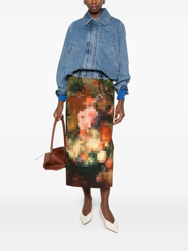 Loewe Drawstring Denim Jacket - Blue