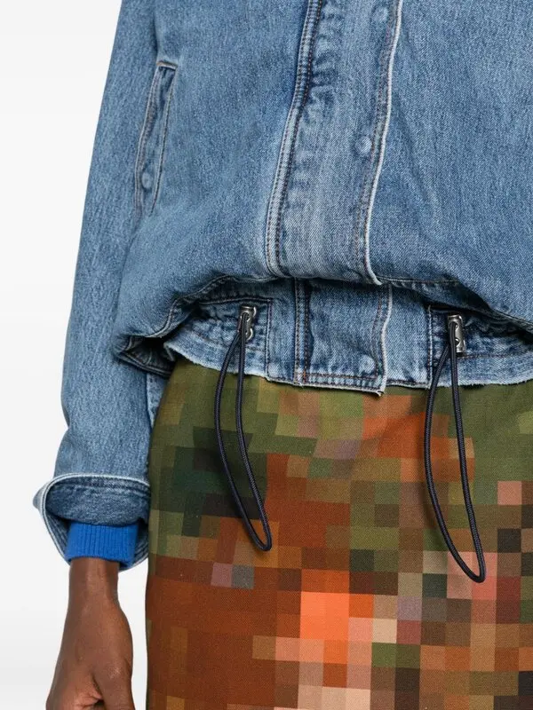 Loewe Drawstring Denim Jacket - Blue