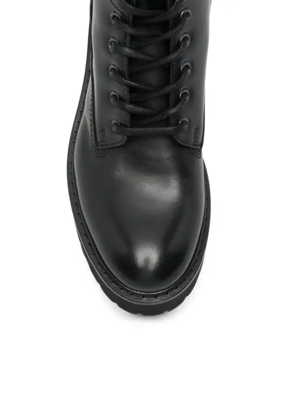 Woolrich Leather Biker Boots