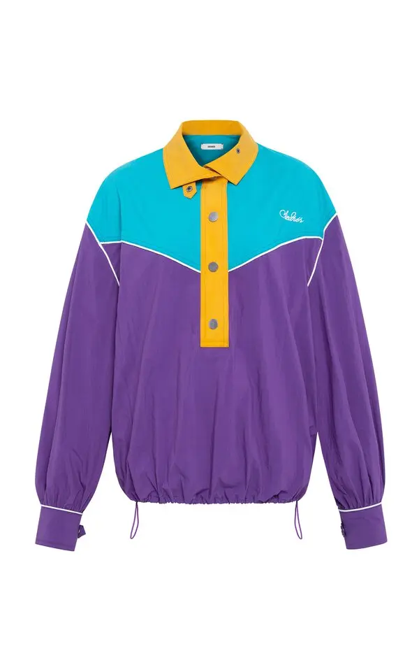 SIEDRES Vento Cotton-blend Color-block Jacket