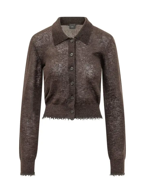 Pinko Madrid Cardigan - Marrone Java